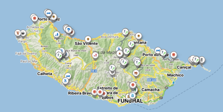 Mapa Madeira ke stažení | Cestujte s radostí