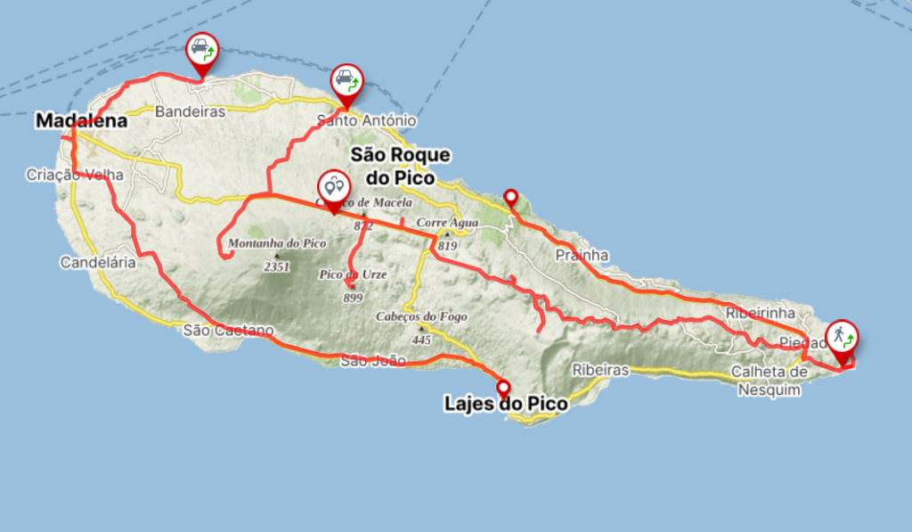 Mapa Azory ke stažení | Cestujte s radostí