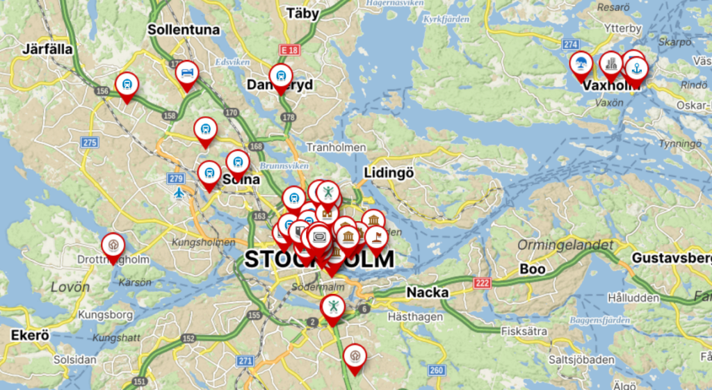 Mapa Stockholmu ke stažení | Cestujte s radostí