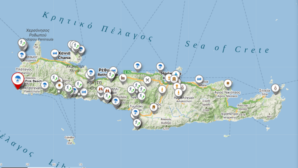 Mapa Kréty ke stažení | Cestujte s radostí